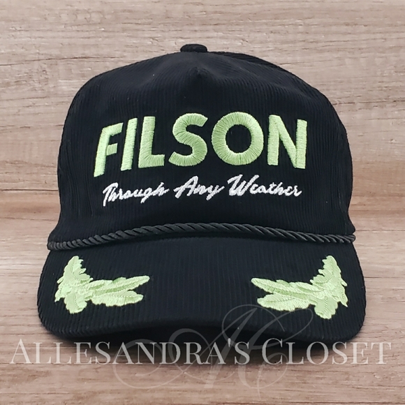 Filson | Accessories | Filsonhat Cap Black Weather Corduroy Rope ...